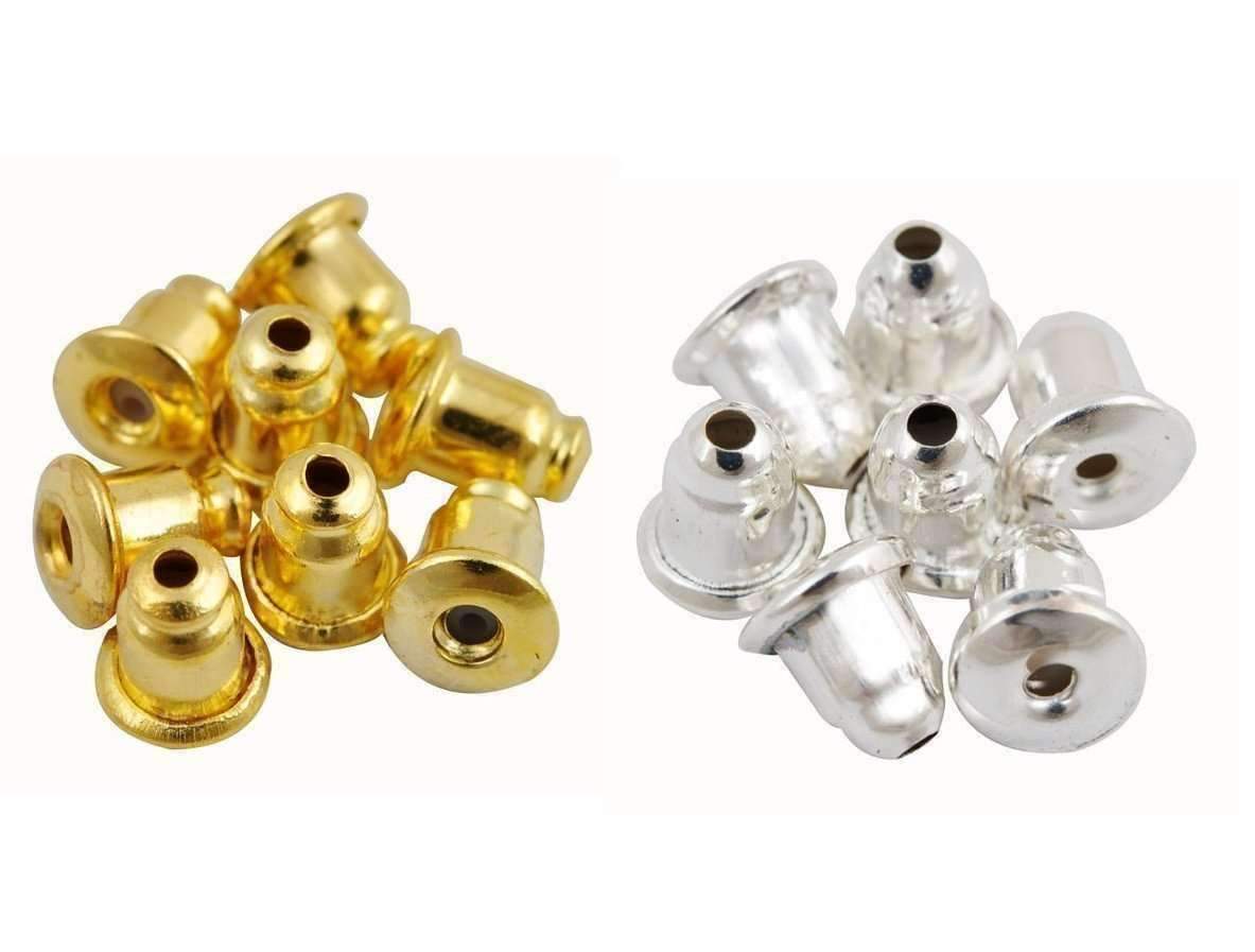 Replacement Earring Backs Stopper/Bullet Style Gold, Silver or Mixed F – OB